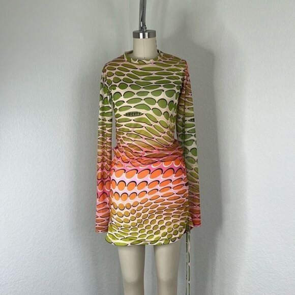 omighty | Skirts | The Illusion Set By Omighty Mini Skirt Retro Sheer ...